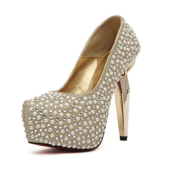 Fashion Pumps Rhinestone Platform Women Shoes on Luulla